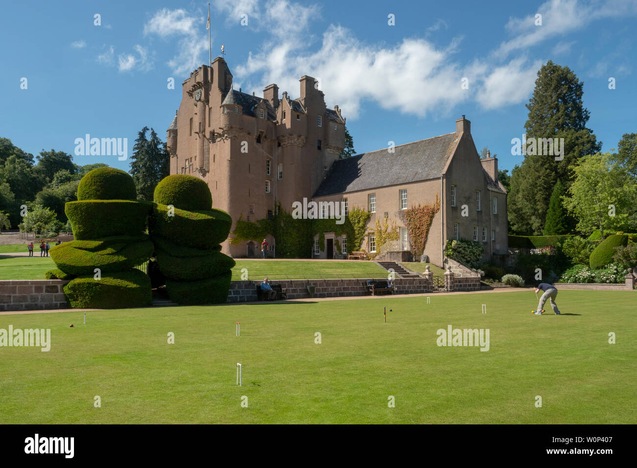 Crathes Castle on Deeside, Scotland Stock Photo - Alamy