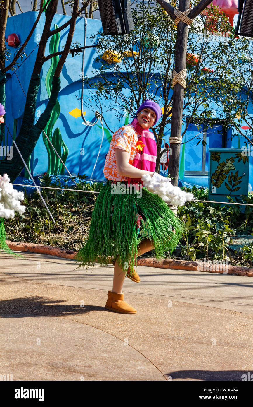 Shanghai Haichang Ocean Park float parade Stock Photo - Alamy