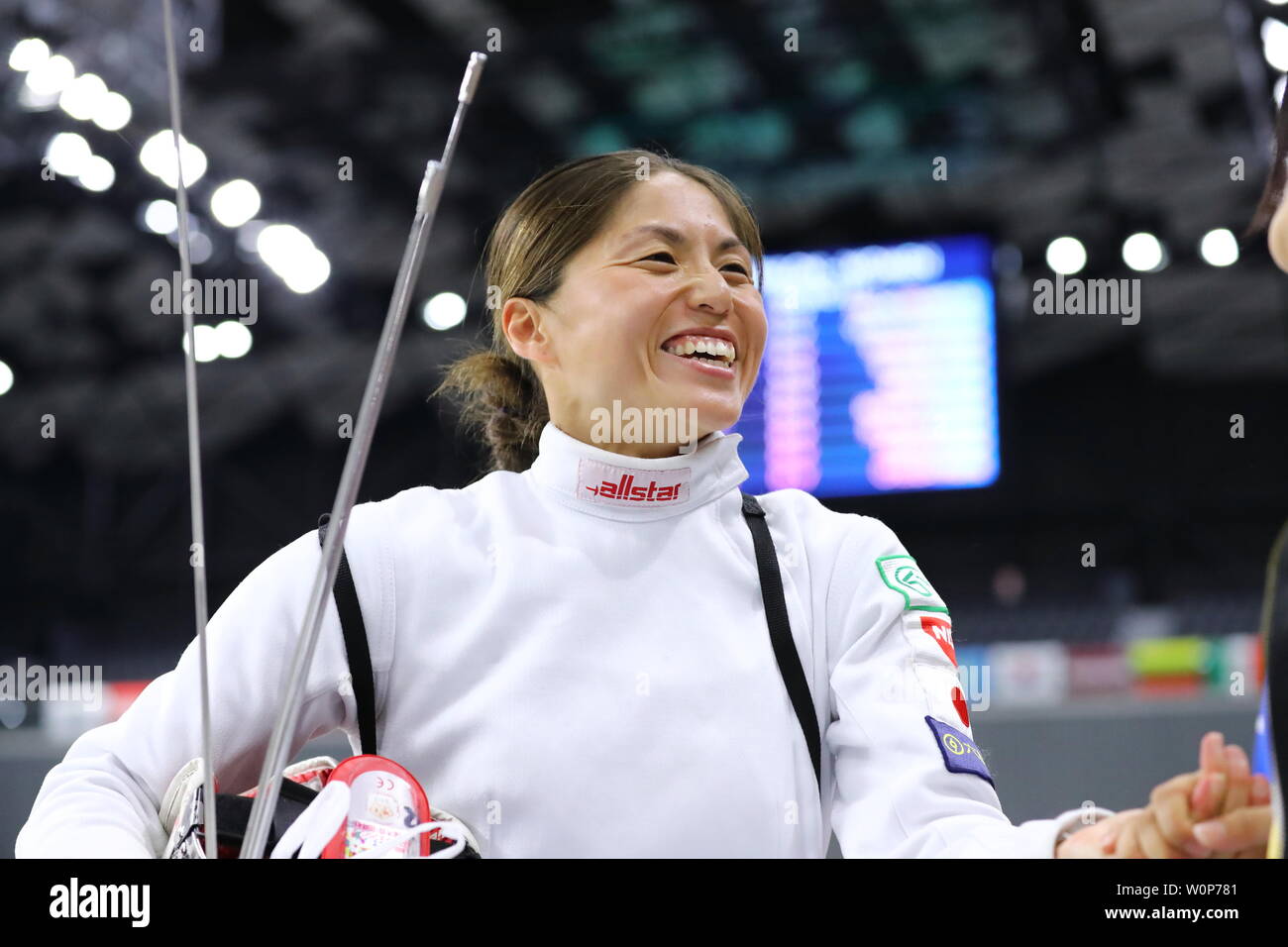 Tokyo, Japan. 27th June, 2019. Rena Shimazu (JPN) Modern Pentathlon ...