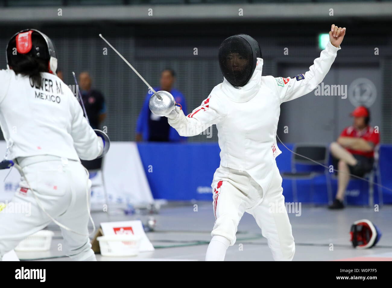 Tokyo, Japan. 27th June, 2019. Natsumi Tomonaga (JPN) Modern Pentathlon ...