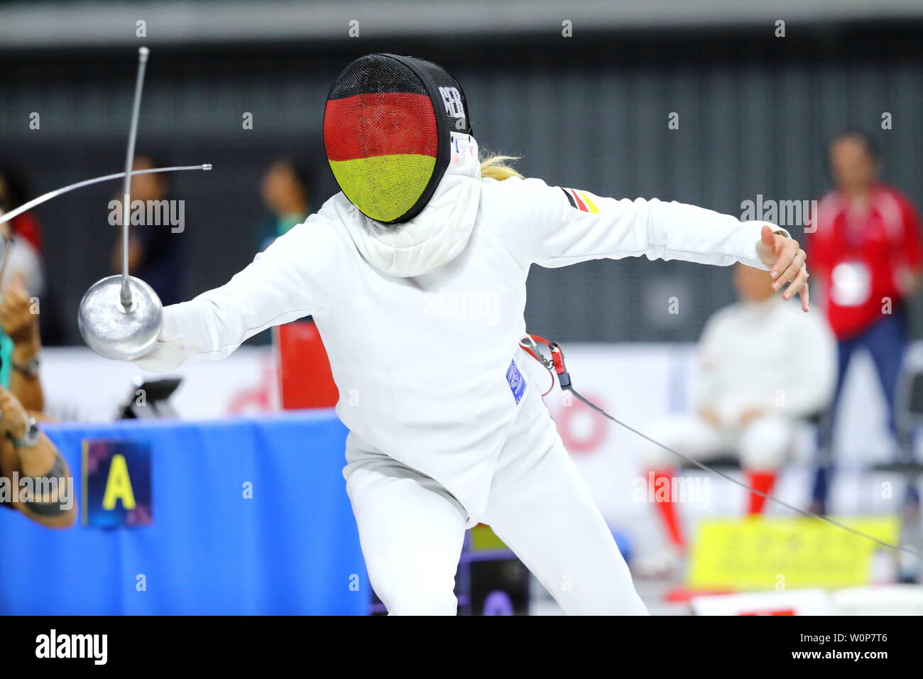 Tokyo, Japan. 27th June, 2019. Annika Schleu (GER) Modern Pentathlon ...