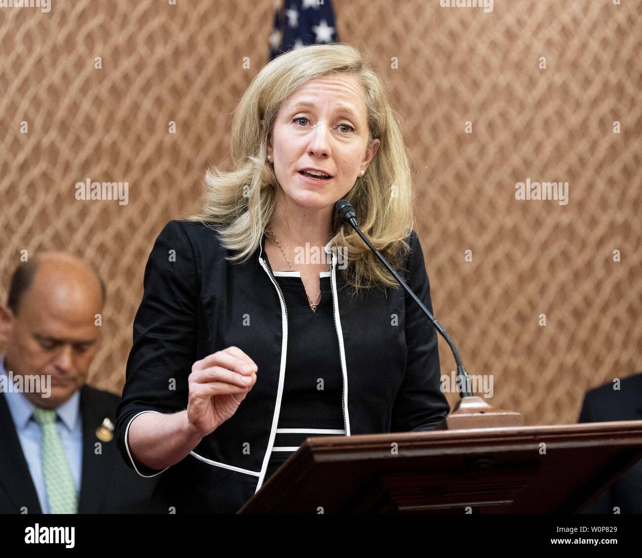 Washington, D.C, USA. 27th June, 2019. U.S. Representative ABIGAIL SPANBERGER (D-VA) speaking at ...