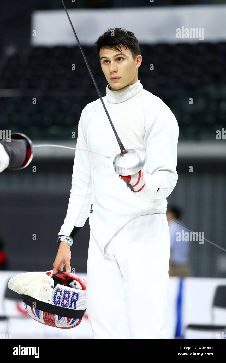 Tokyo, Japan. 27th June, 2019. Joseph Choong (GBR) Modern Pentathlon ...
