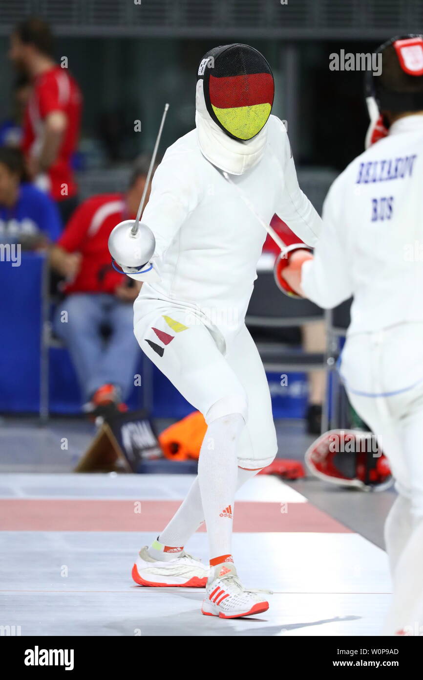 Tokyo, Japan. 27th June, 2019. Patrick Dogue (GER) Modern Pentathlon ...