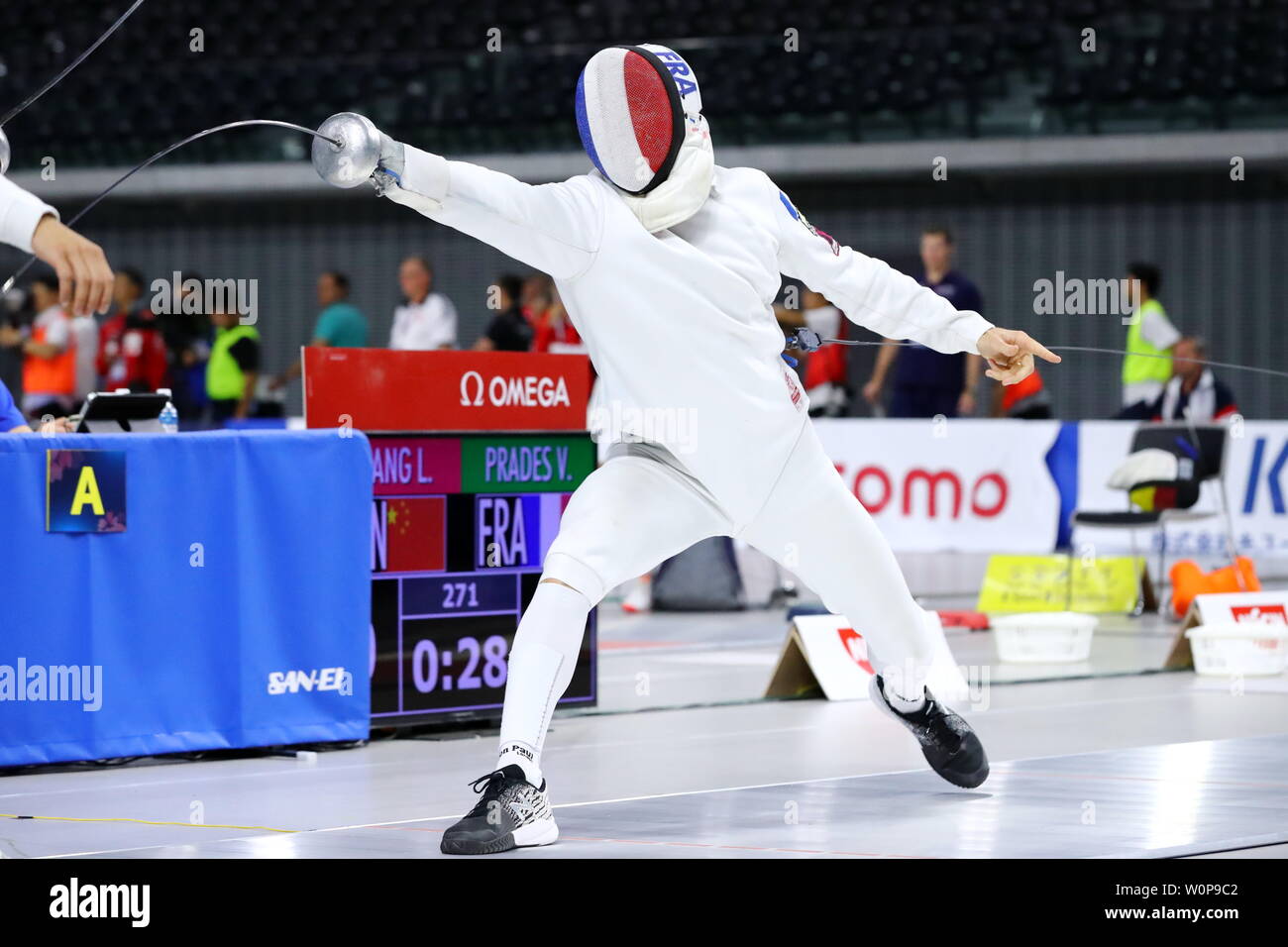 Tokyo, Japan. 27th June, 2019. Valentin Prades (FRA) Modern Pentathlon ...