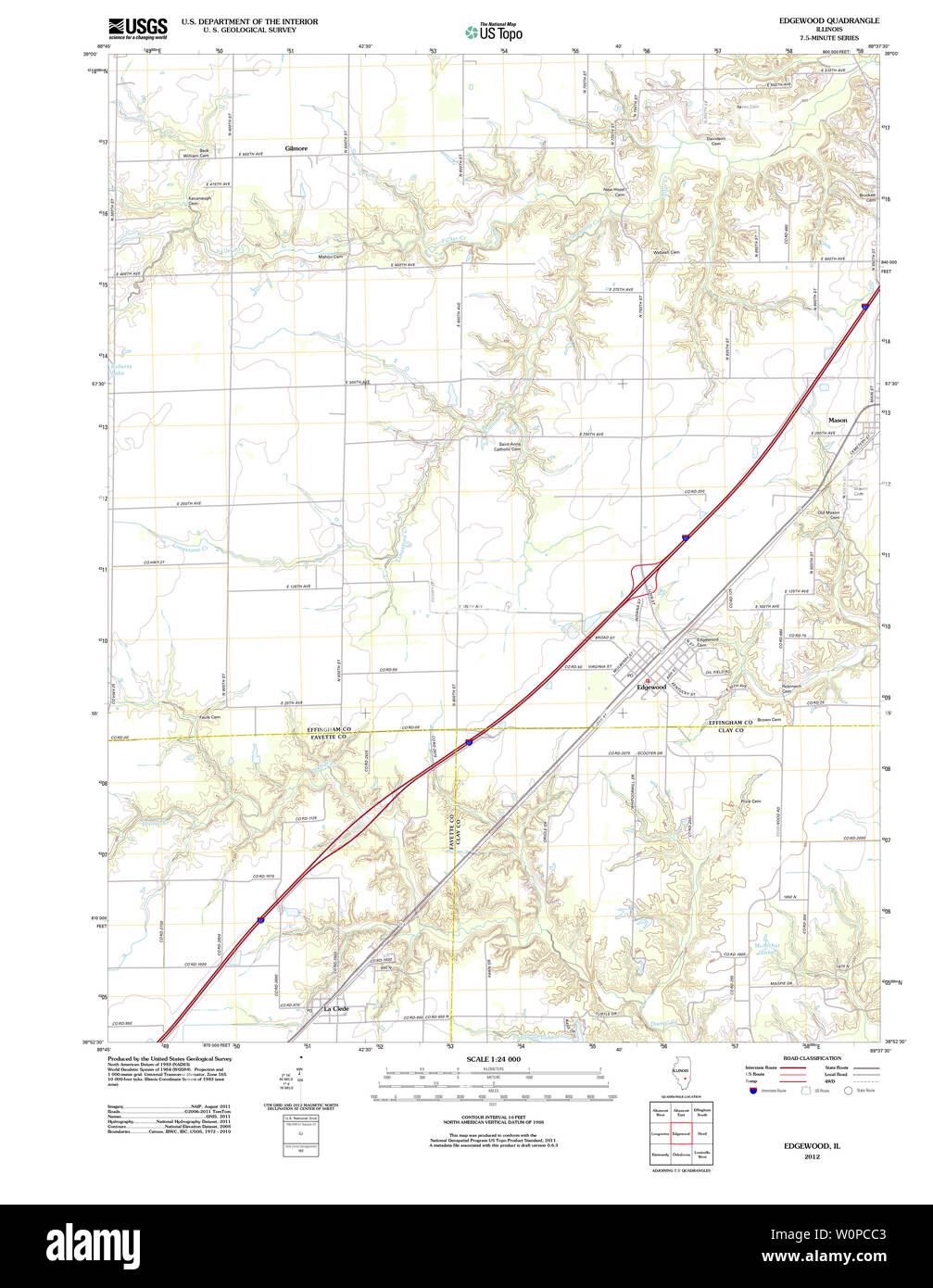 Map of edgewood hi-res stock photography and images - Alamy