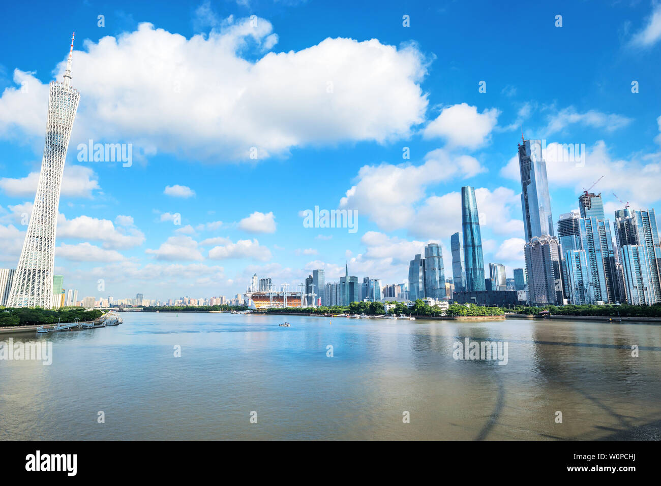 River and skyscrapers in Ohio Stock Photo - Alamy