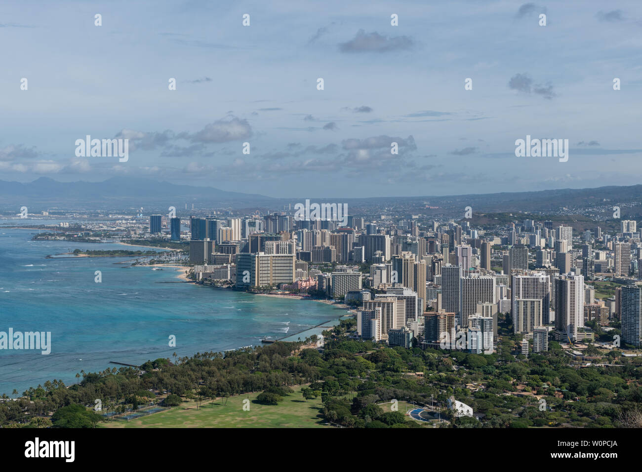 Beautiful panoramic aerial honolulu hi-res stock photography and images ...