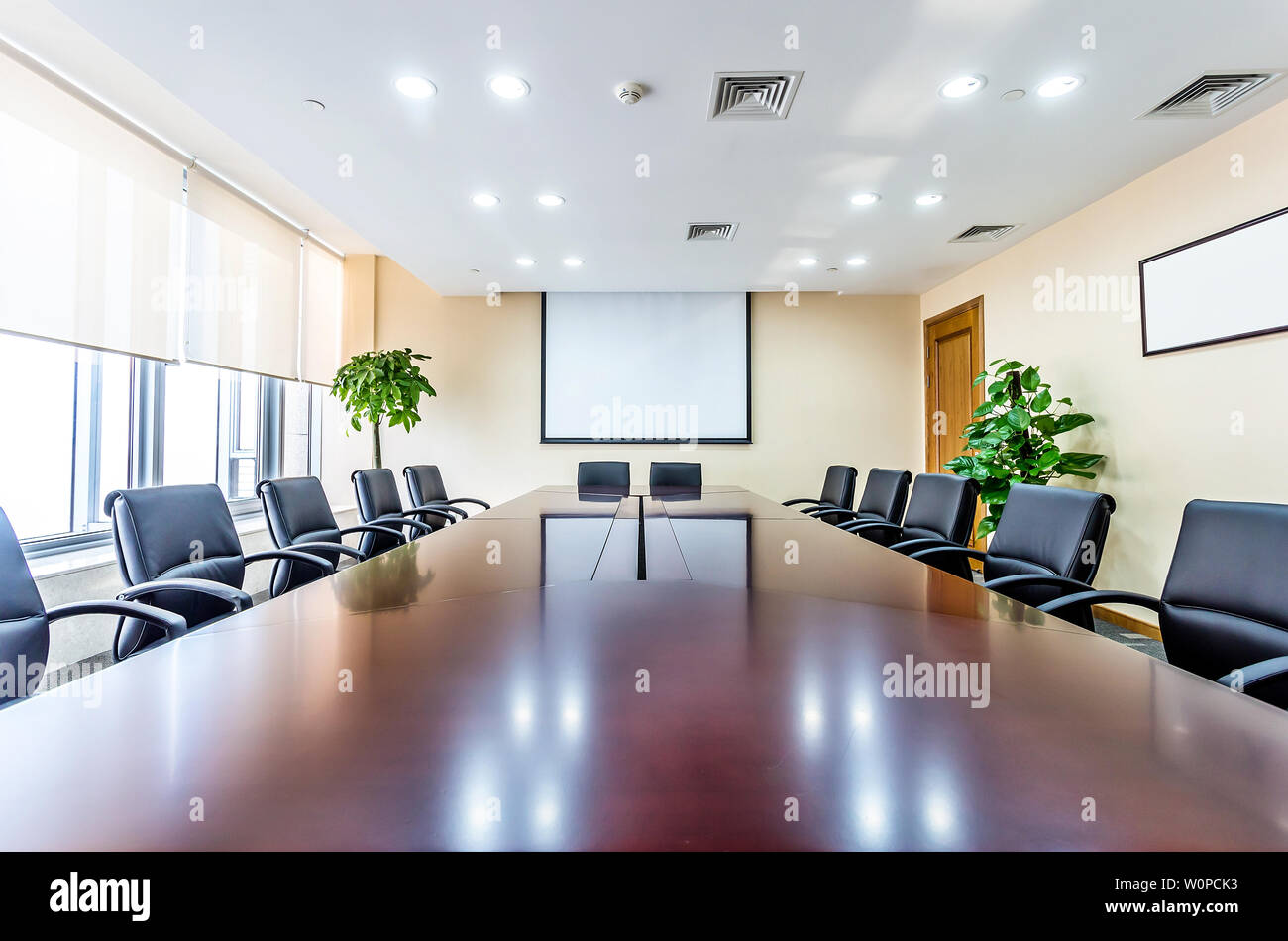 Business meeting room interior Stock Photo - Alamy