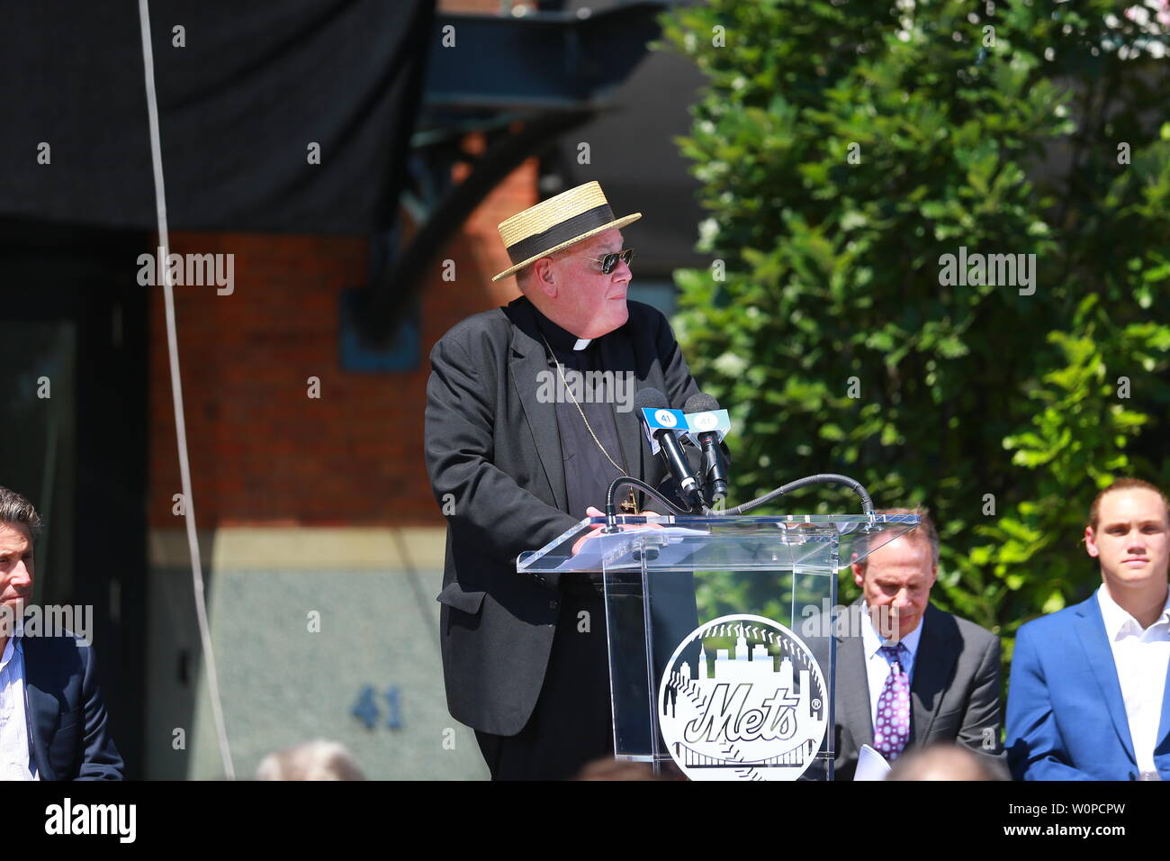 NEW YORK, NEW YORK - JUNE 27: Cardinal Timothy M. Dolan speaks at a ...