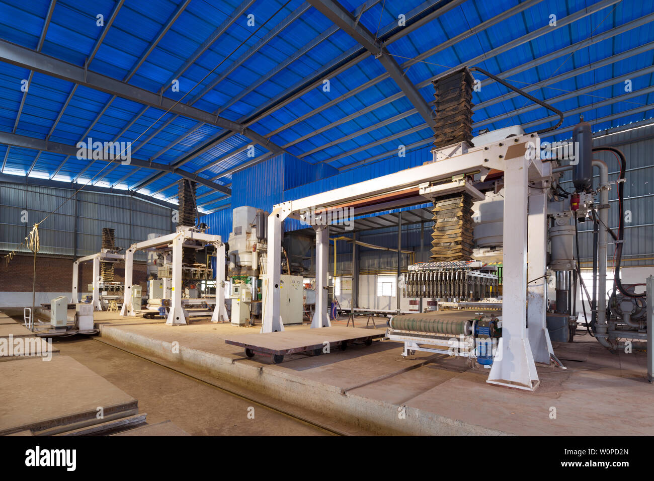 brick production line in factory Stock Photo - Alamy