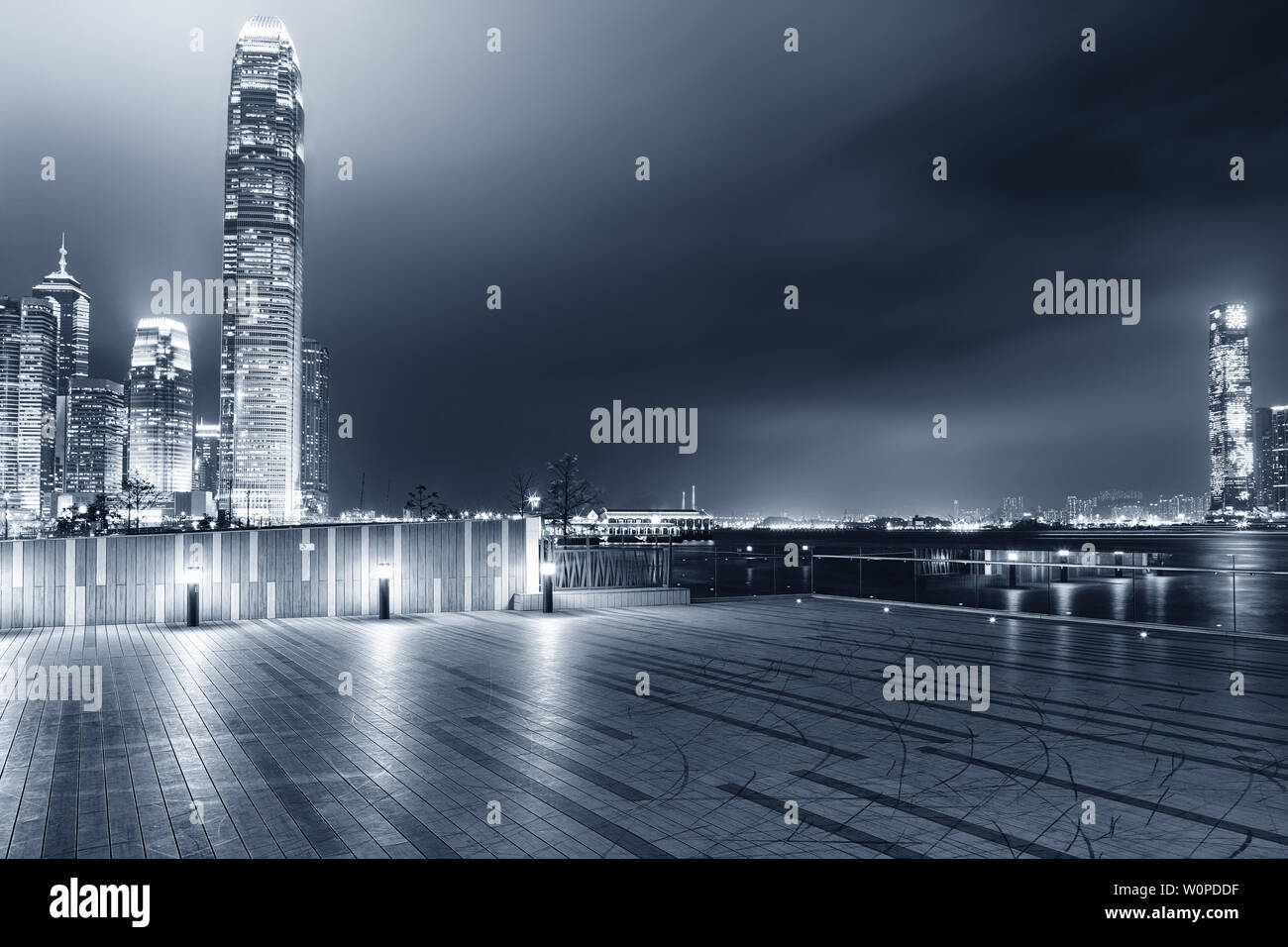 square with night modern building background Stock Photo - Alamy