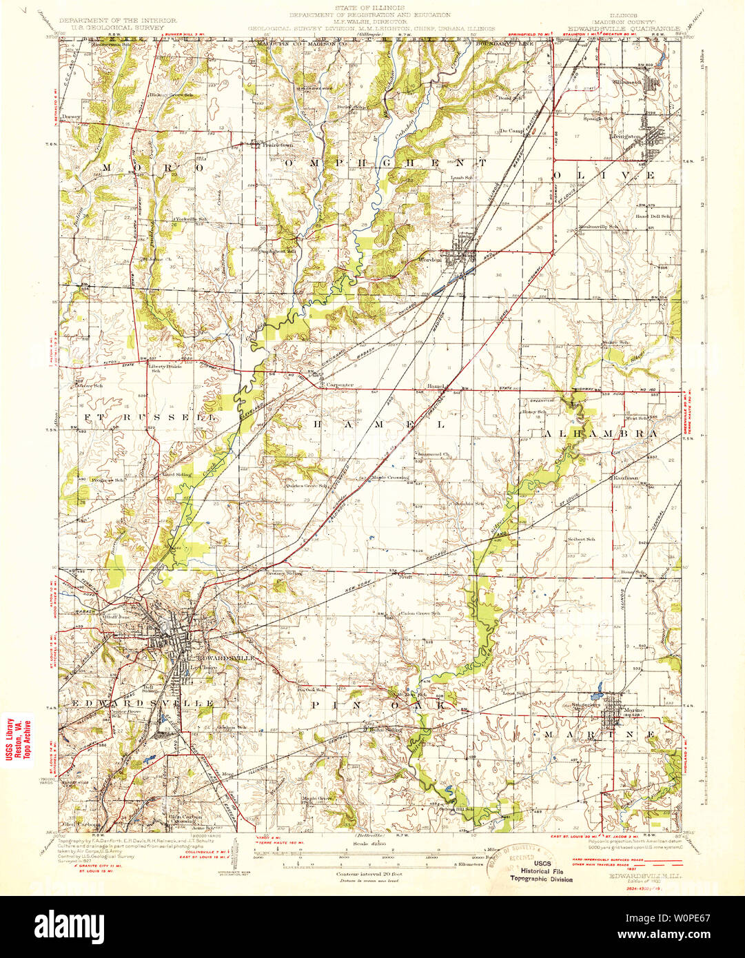 Map of edwardsville hi-res stock photography and images - Alamy