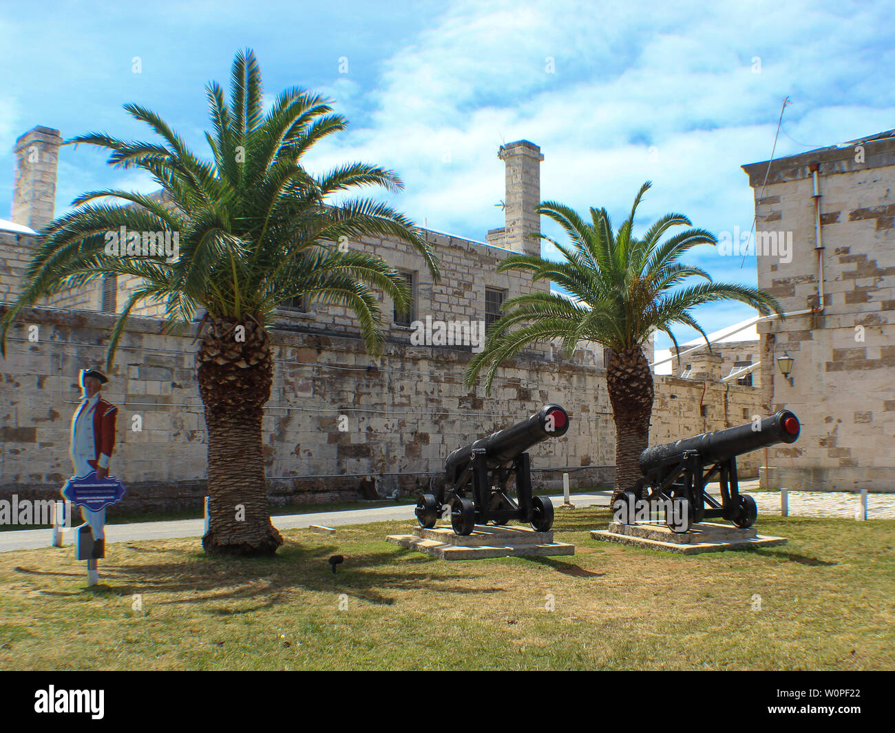 Fort Courtyard, Royal Dockyard, Bermuda Stock Photo - Alamy