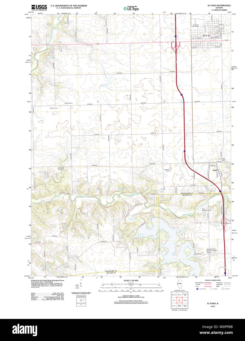 El paso illinois map hi-res stock photography and images - Alamy