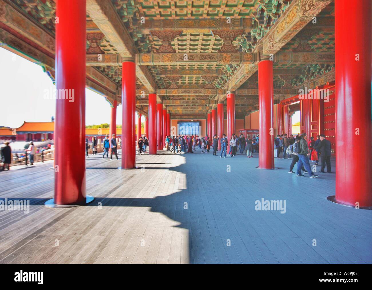 Autumn at the Imperial Palace in Beijing Stock Photo - Alamy