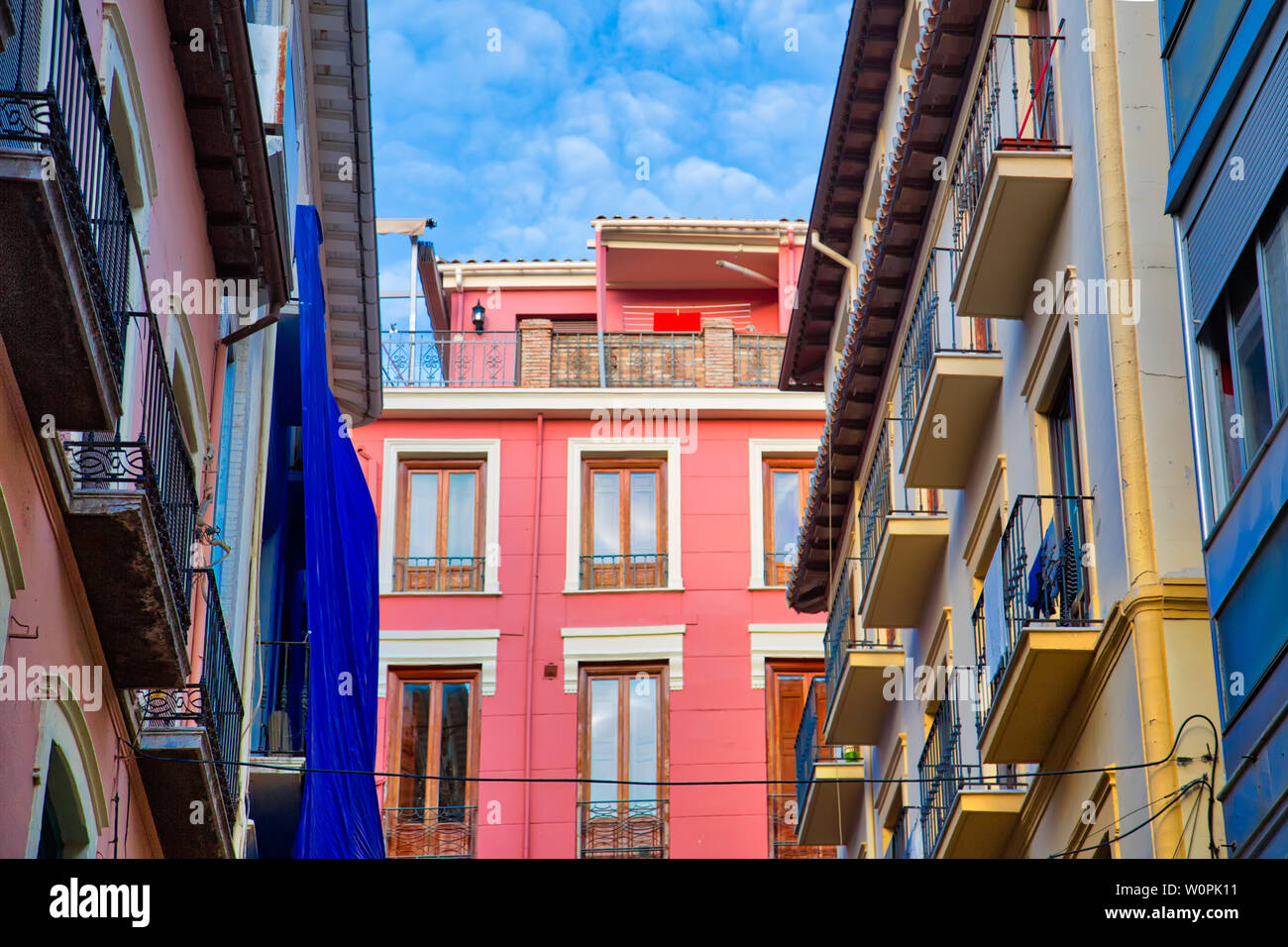 Granada streets and Spanish architecture in a scenic historic city ...