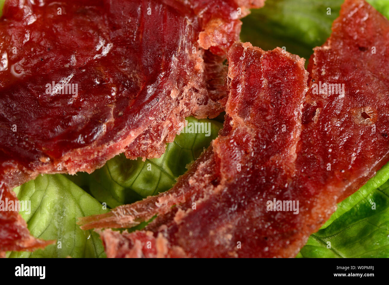 Traditional food photos, preserved pork meat Stock Photo - Alamy