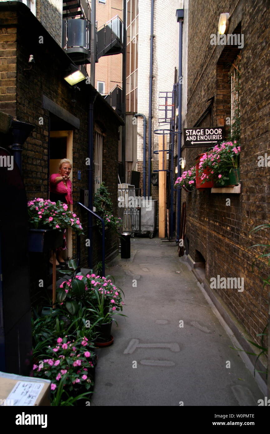 west end stage doors Stock Photo - Alamy