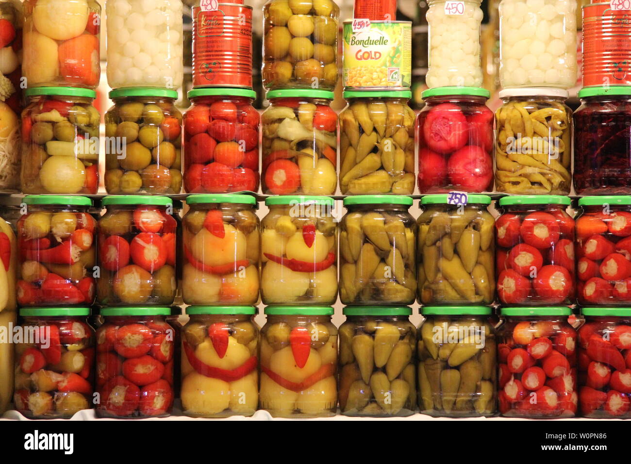 preserved fruit and vegetables Stock Photo - Alamy