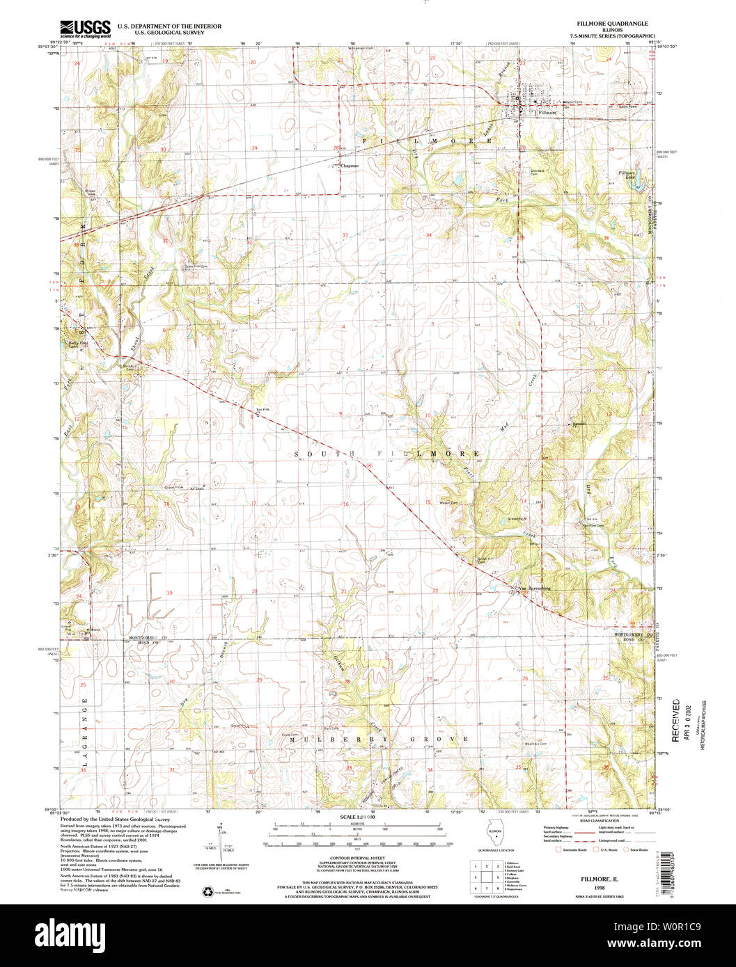 Map of fillmore hi-res stock photography and images - Alamy