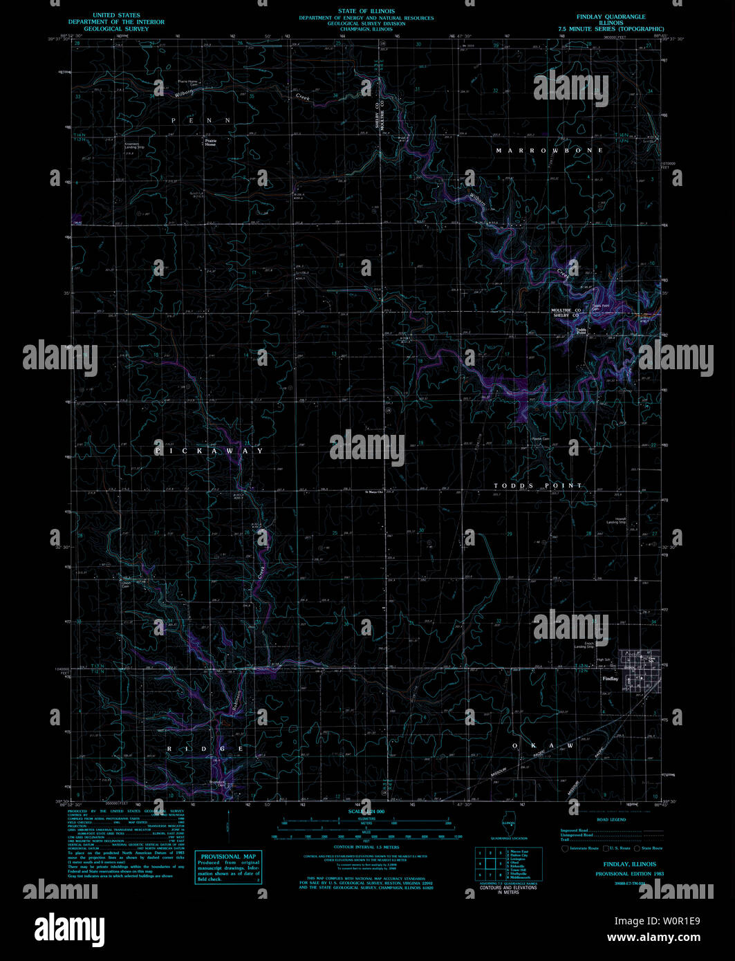 Map of findlay hi-res stock photography and images - Alamy