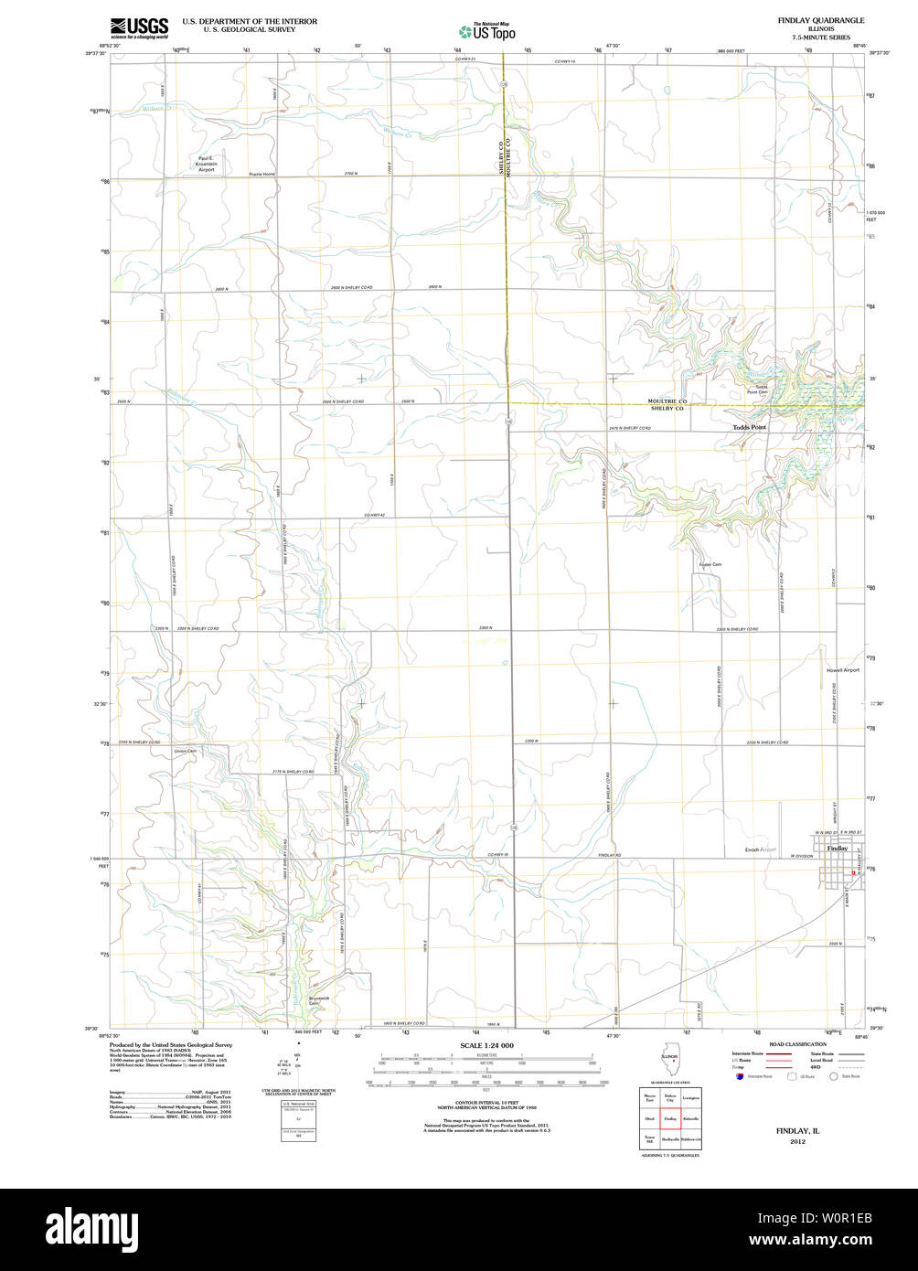 Map of findlay Cut Out Stock Images & Pictures - Alamy