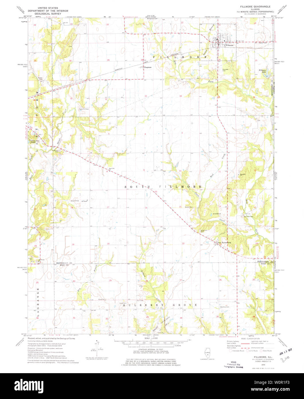 Fillmore map hi-res stock photography and images - Alamy