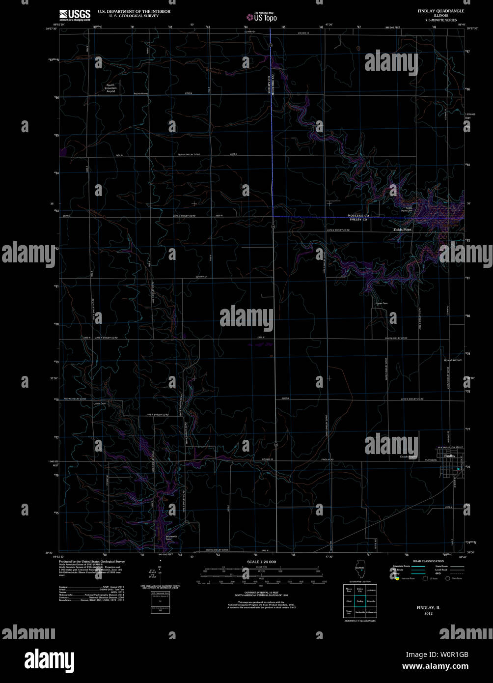Map of findlay hi-res stock photography and images - Alamy