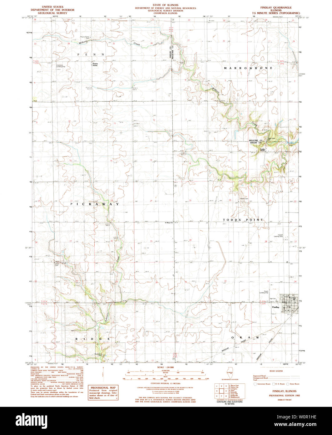 Map of findlay hi-res stock photography and images - Alamy