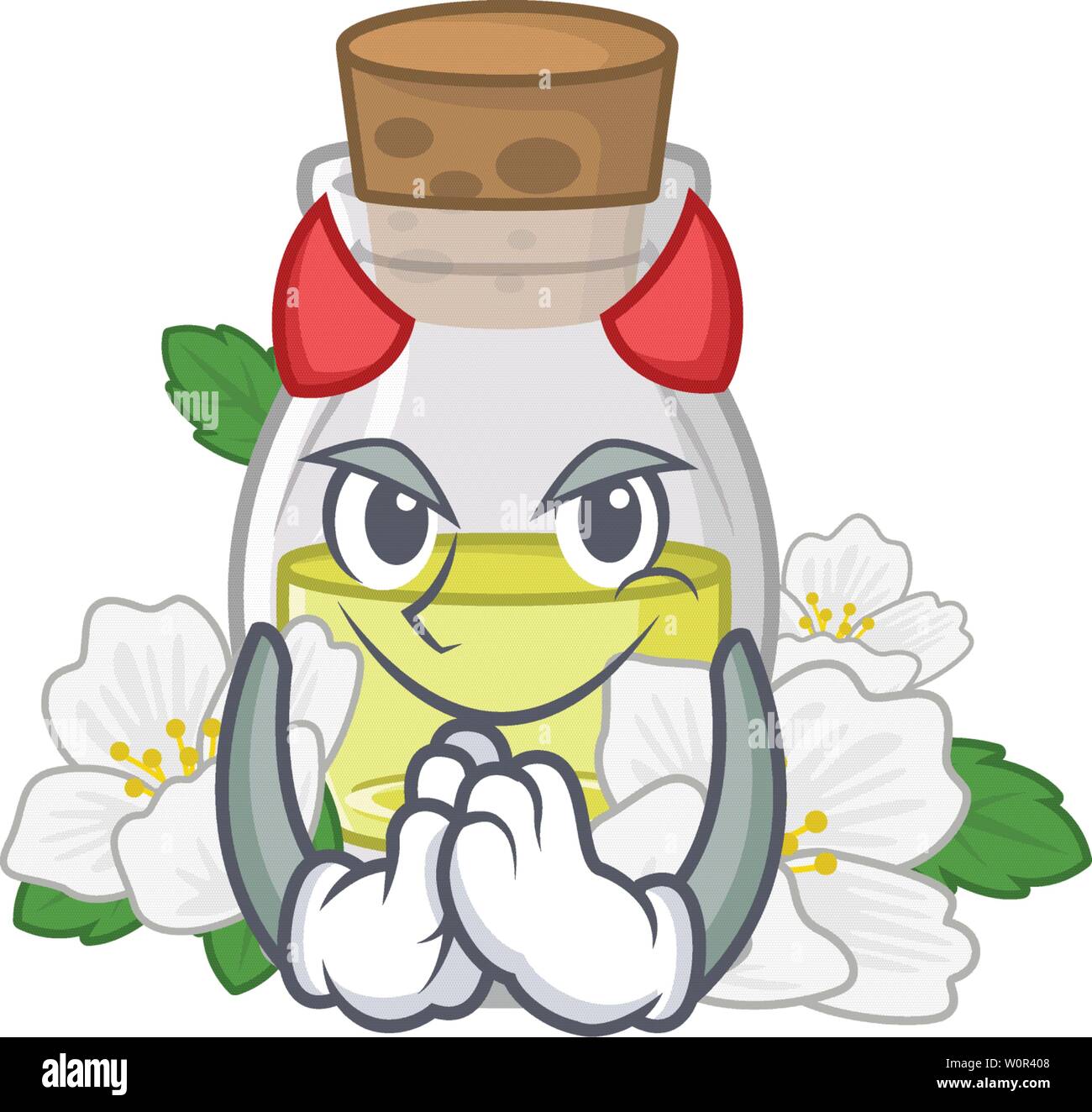 Devil jasmine oil in the cartoon shape Stock Vector Image & Art - Alamy