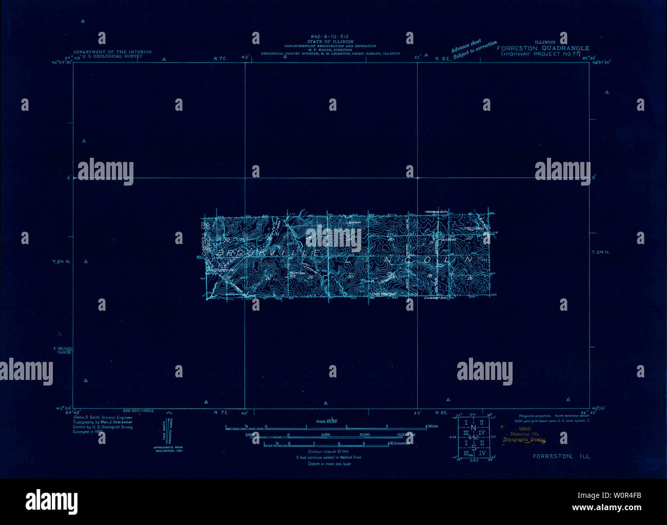 Map of forreston hi-res stock photography and images - Alamy