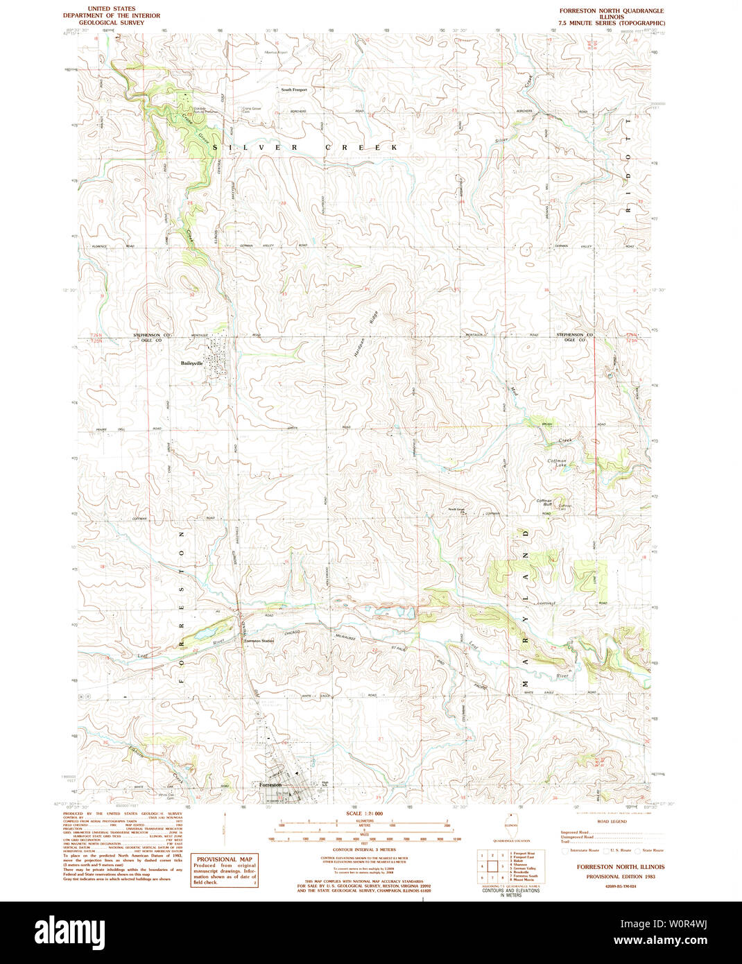 Map of forreston hi-res stock photography and images - Alamy
