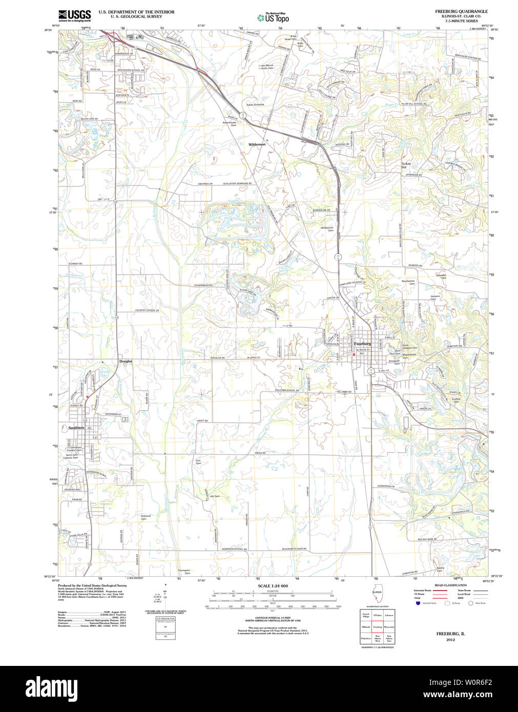 Map of freeburg hi-res stock photography and images - Alamy