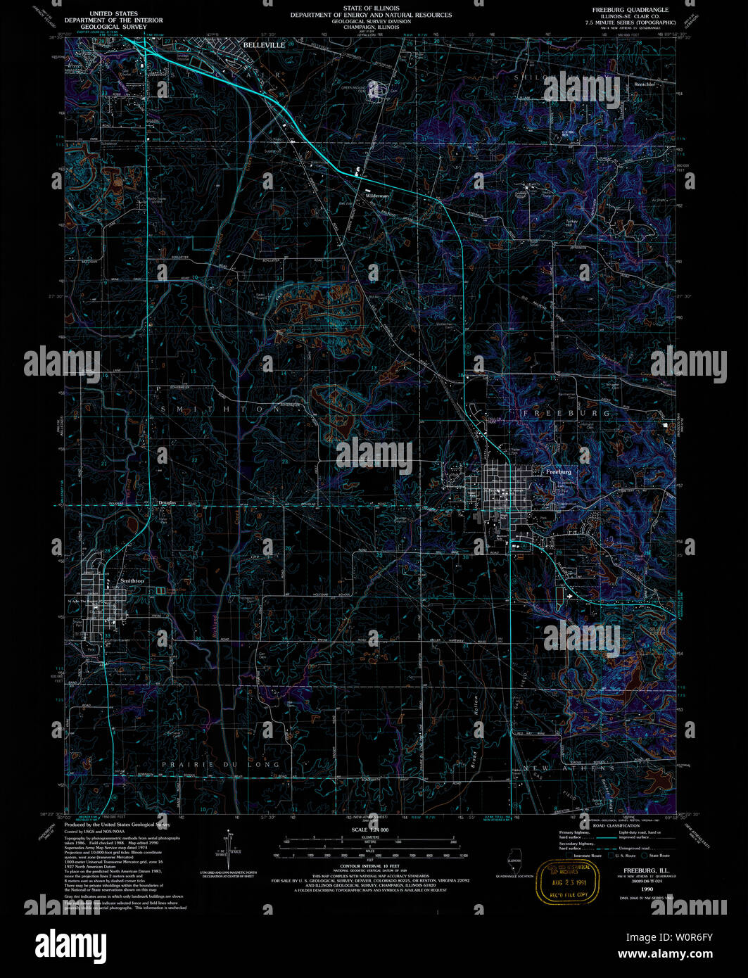 Map of freeburg hi-res stock photography and images - Alamy