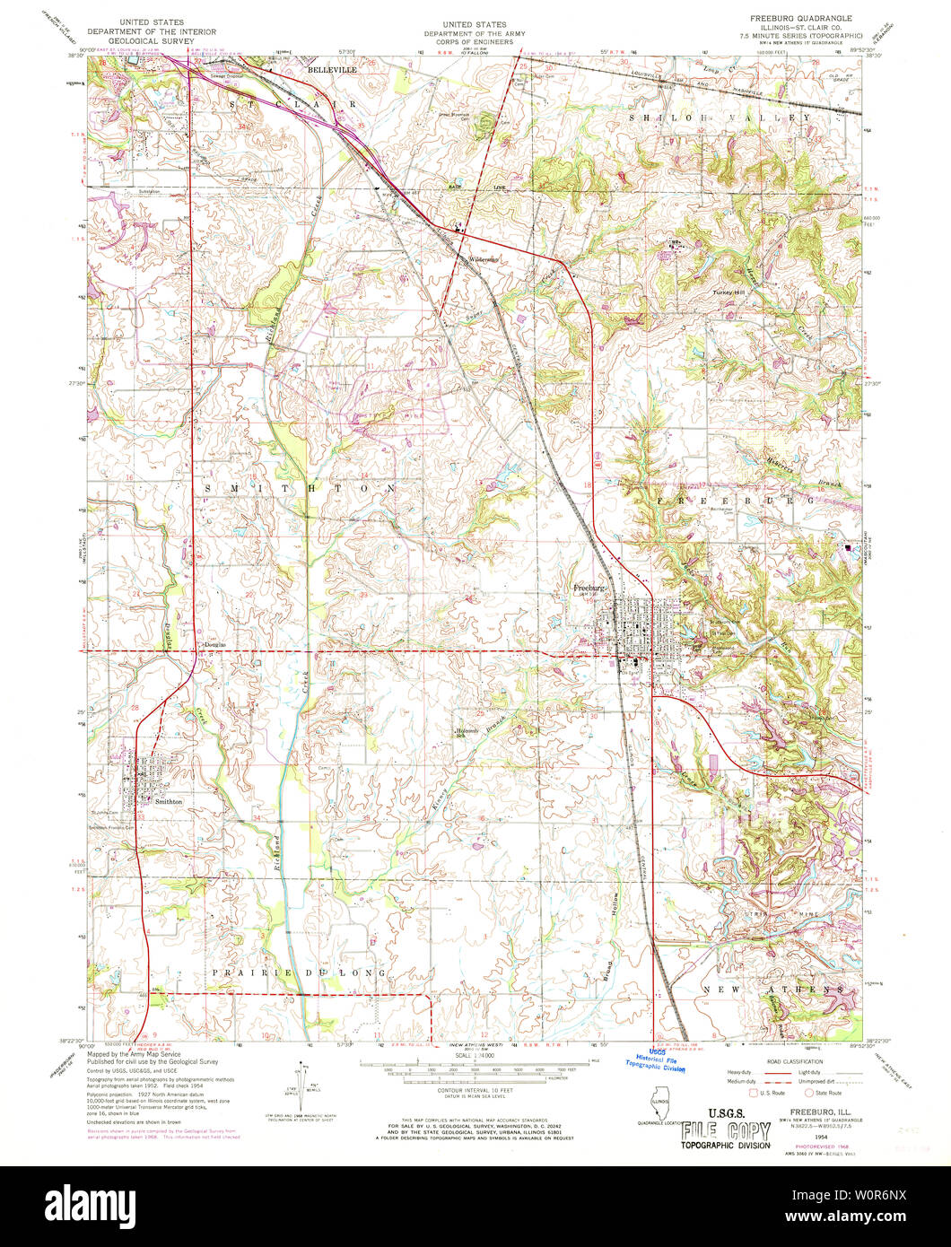 Map of freeburg hi-res stock photography and images - Alamy