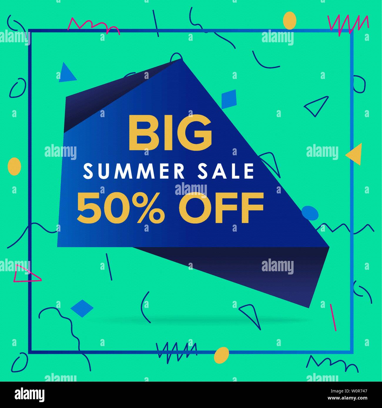 Summer sale banner template, Promo badge for your seasonal design ...