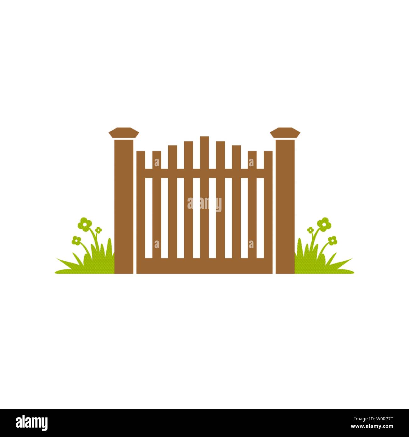 Clipart House Gate