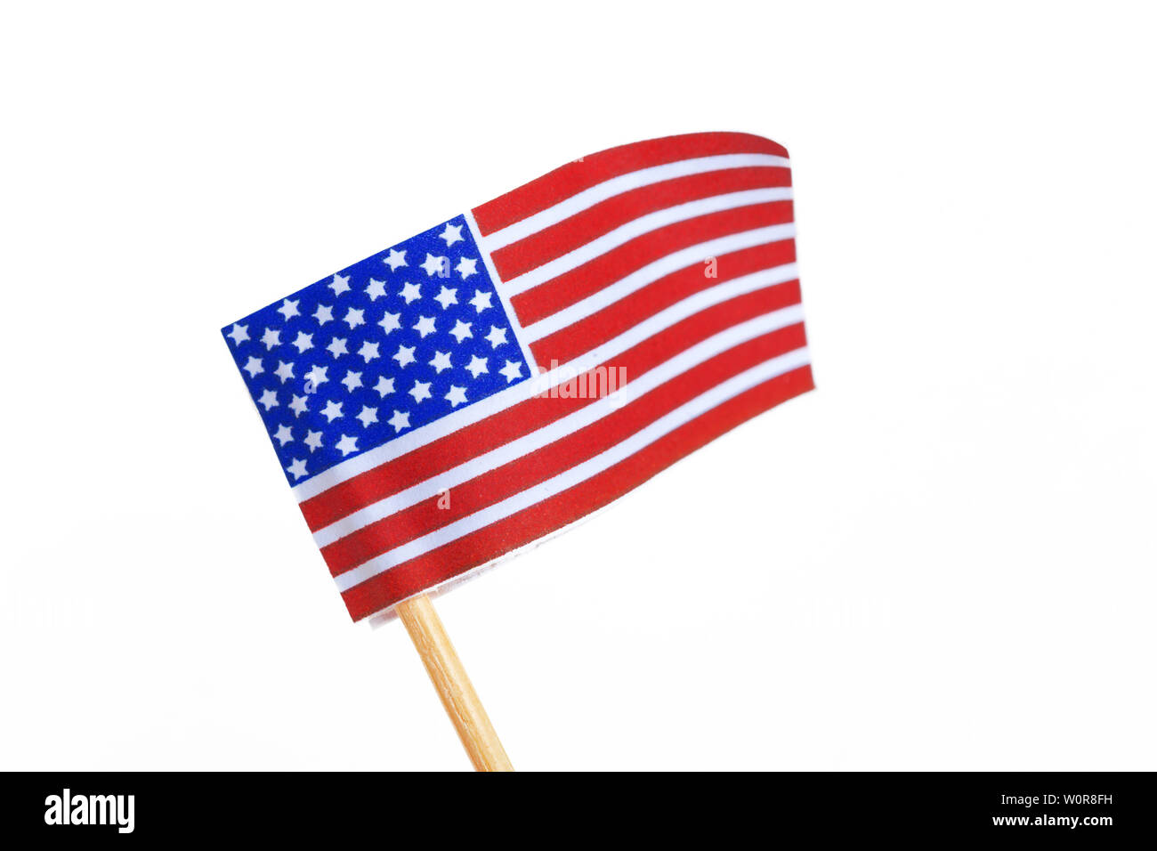 American flag isolated on white Stock Photo - Alamy