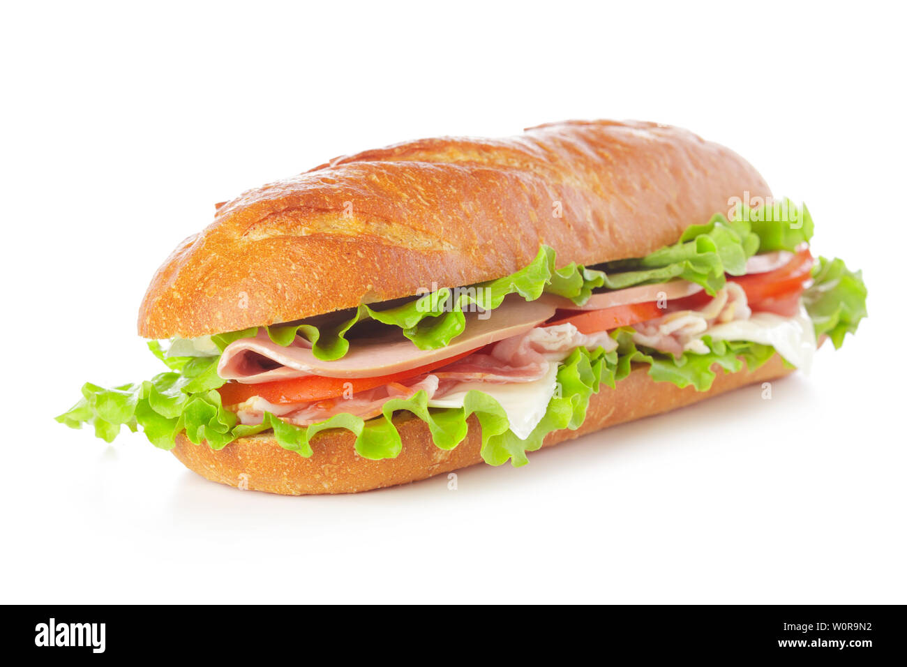 sandwich on white background Stock Photo - Alamy