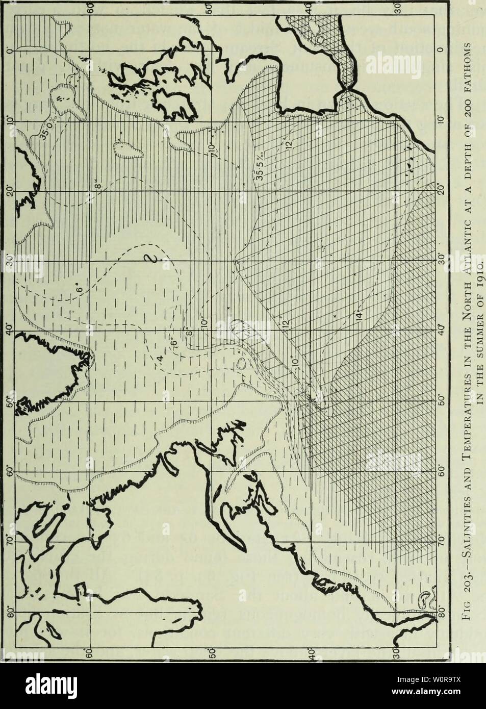 Atlantic ocean map modern current hi-res stock photography and images ...