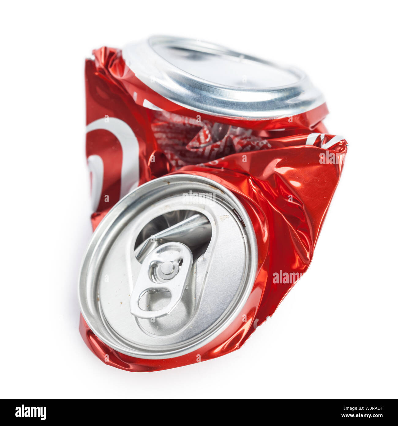 Compressed cans isolated on a white background Stock Photo - Alamy