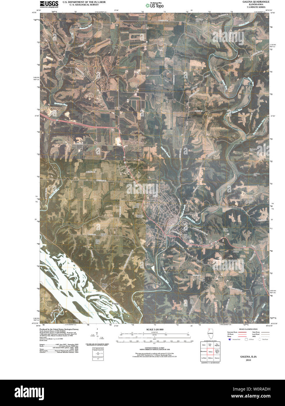 Galena map hi-res stock photography and images - Alamy