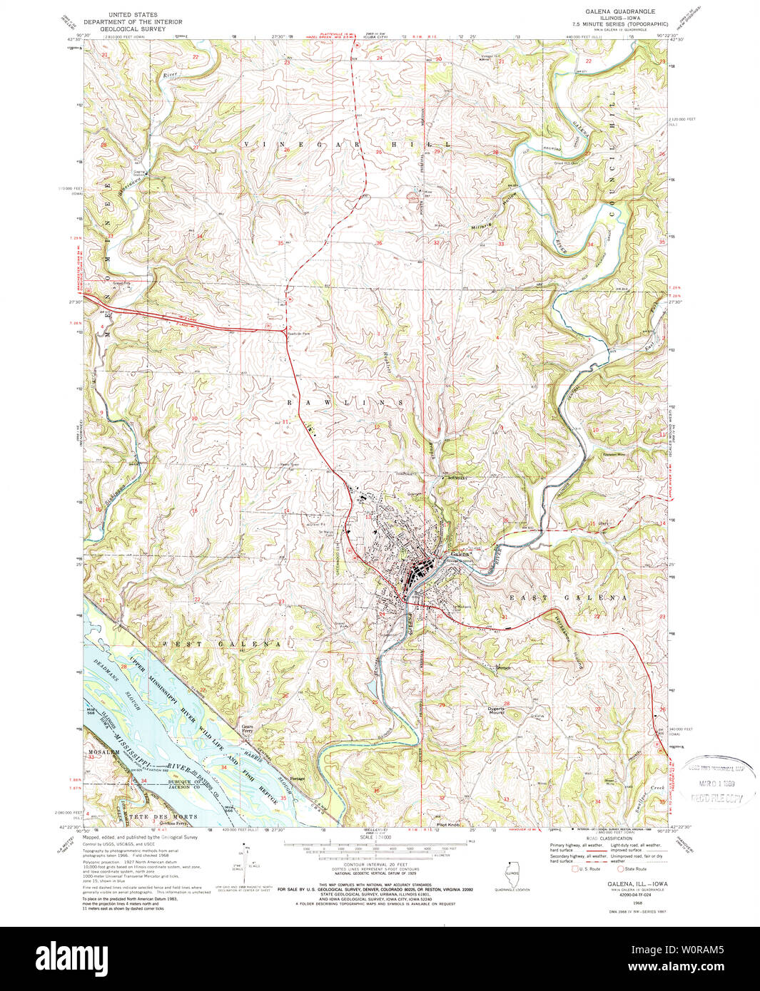 Galena map hi-res stock photography and images - Alamy