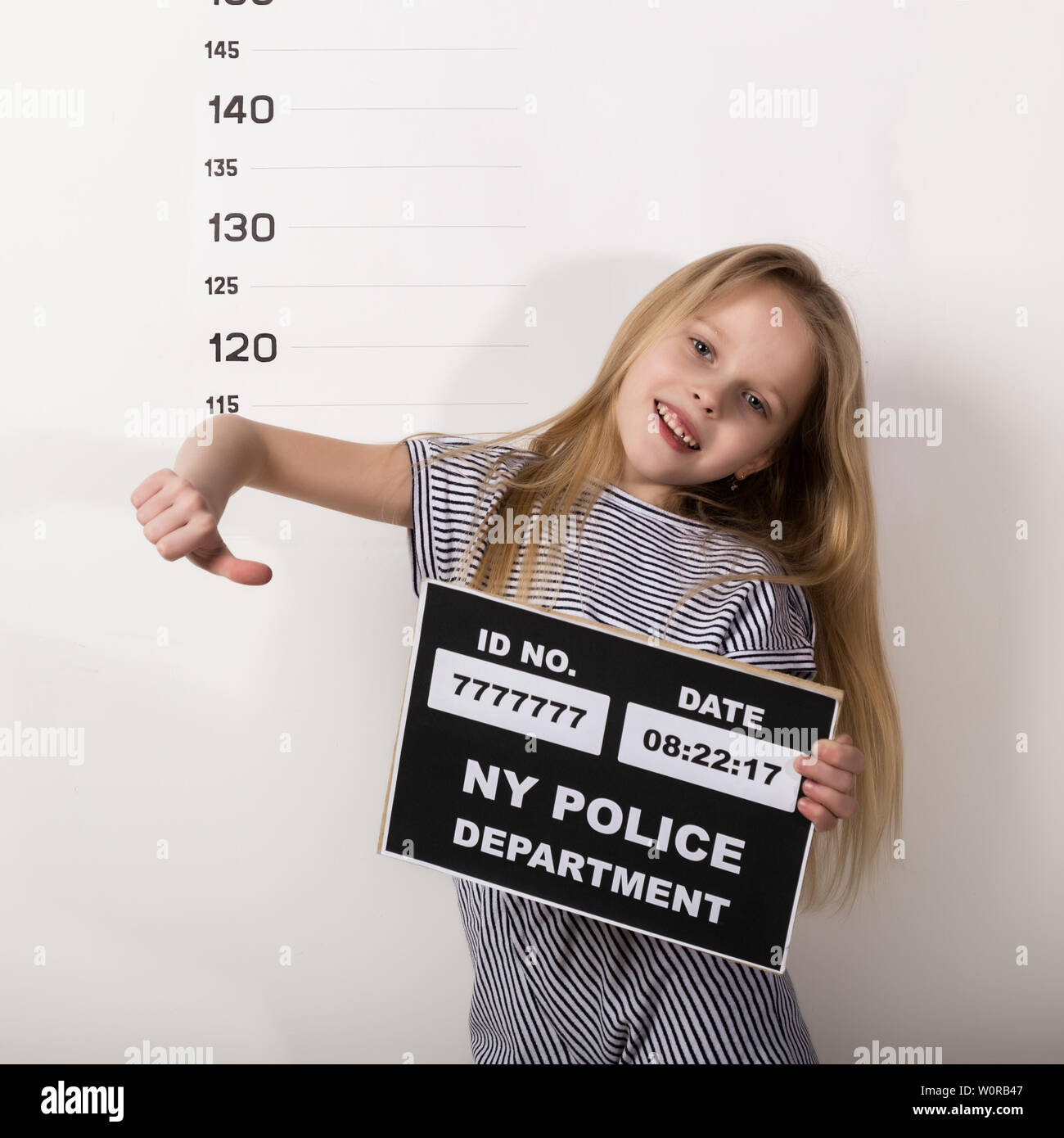 Mugshot girl child hi-res stock photography and images - Alamy