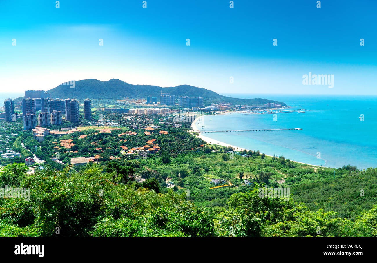 Sanya Luhui Mountain scenery Stock Photo - Alamy