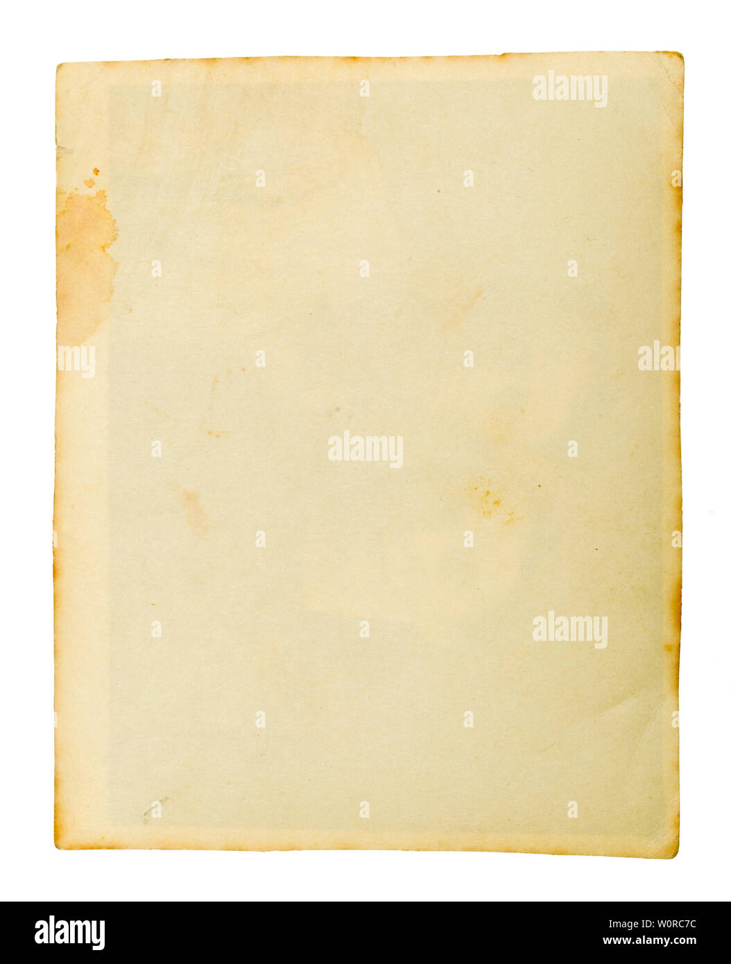 Old paper on white background Stock Photo - Alamy