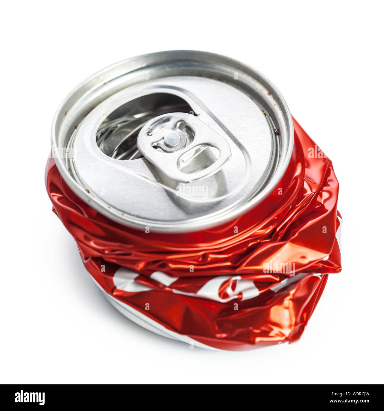 Compressed cans isolated on a white background Stock Photo - Alamy