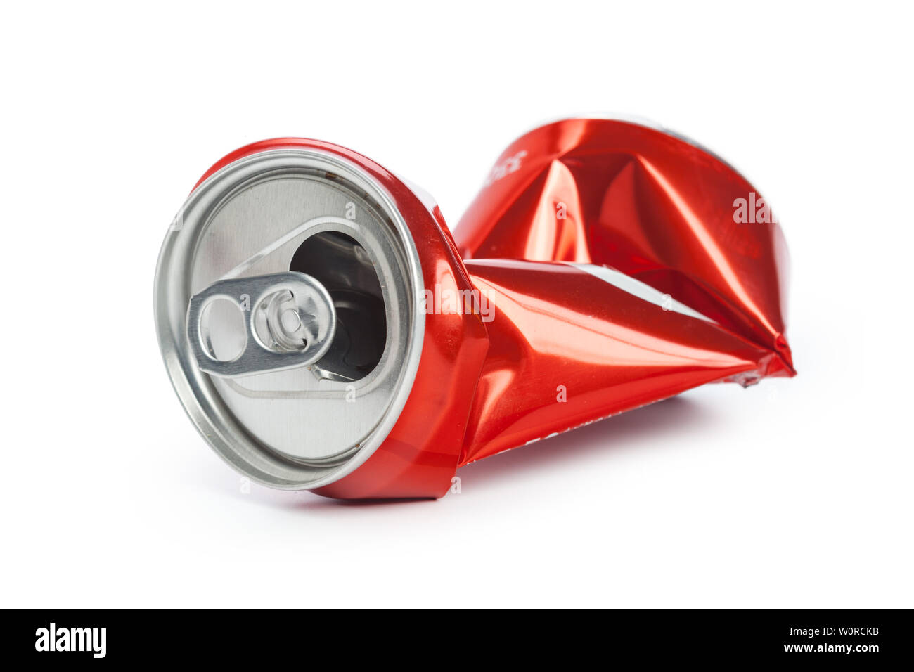 Compressed cans isolated on a white background Stock Photo - Alamy