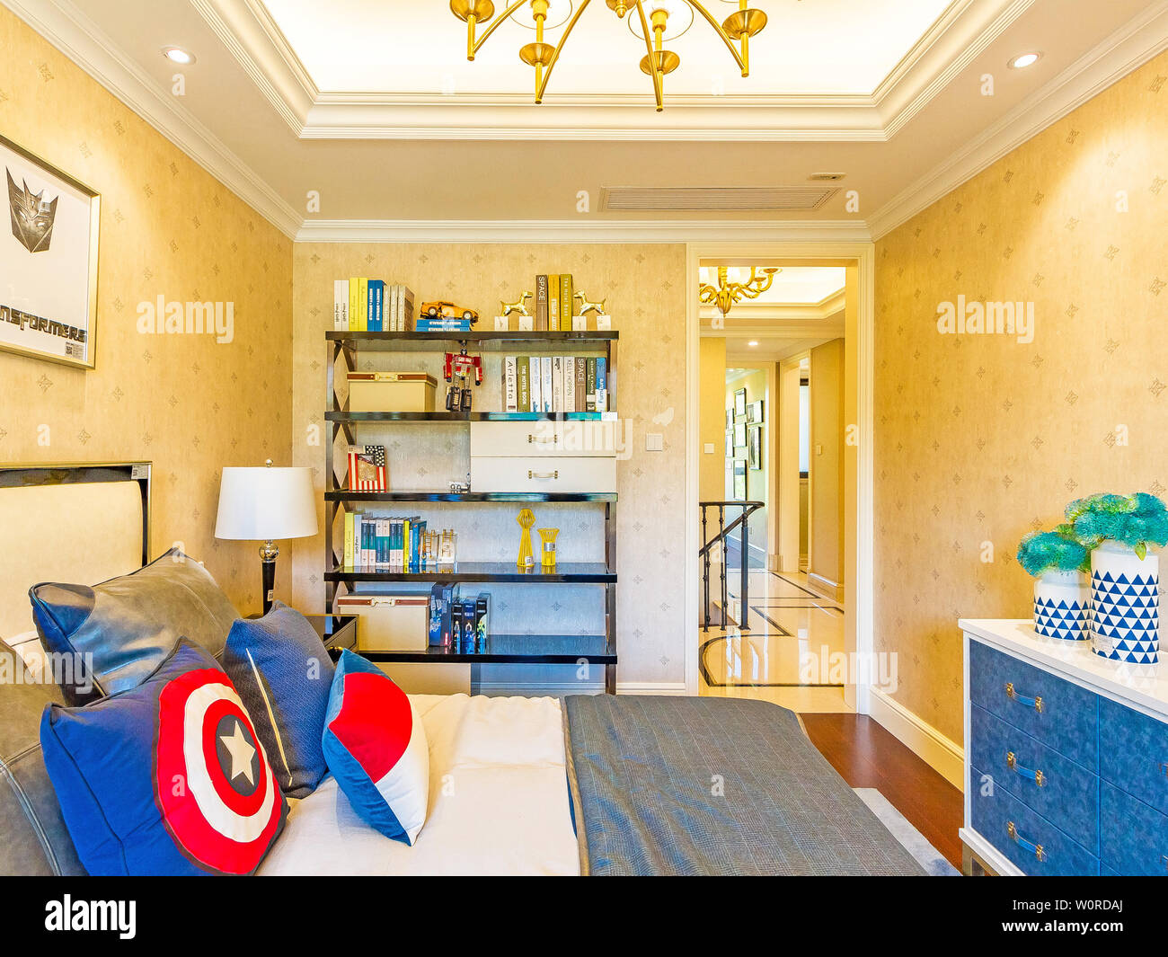 Bedroom, sleep, comfortable and comfortable rest environment, different ...